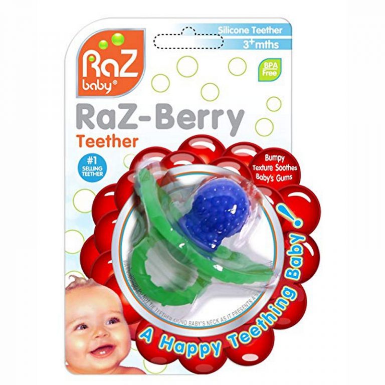 RaZBerry Blue Teether – Tickled Babies