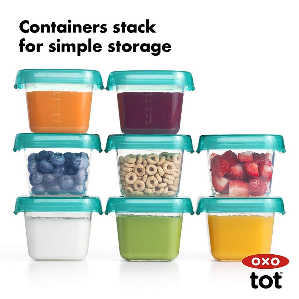 Oxo Tot Baby Blocks Freezer Storage Containers – 2 oz – Tickled Babies